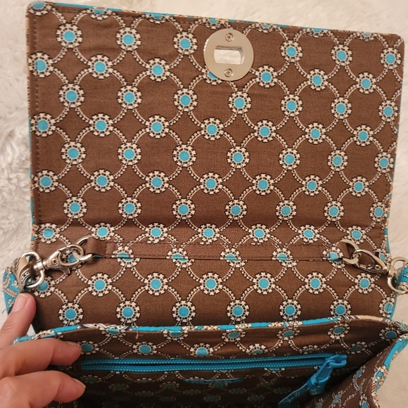 Vera Bradley | Bags | Vera Bradley Totally Turquoise Julia Convertible ...